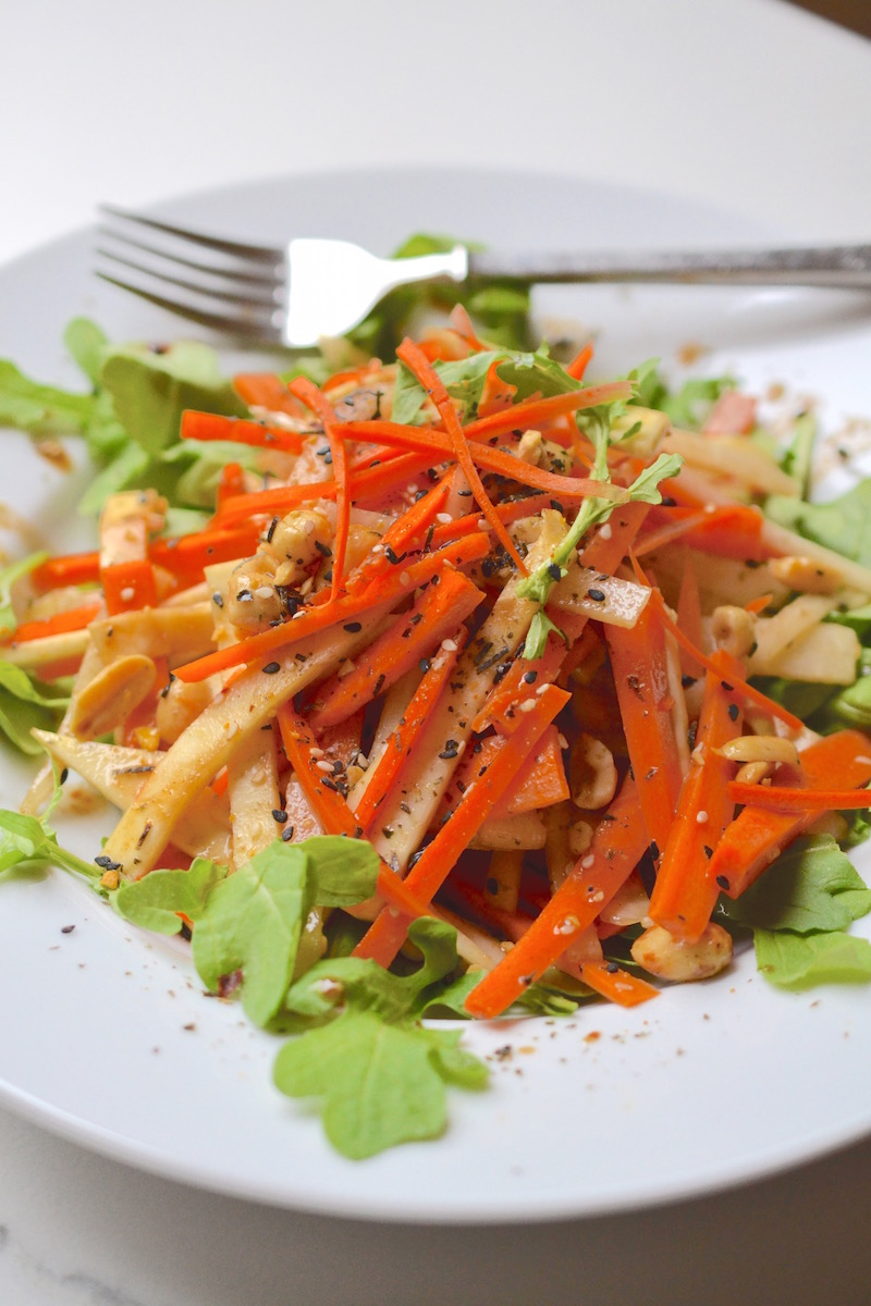 Celery Root Carrot Peanut Salad Recipe Glory Kitchen Celery Root Carrot Peanut Salad Recipe Glory Kitchen